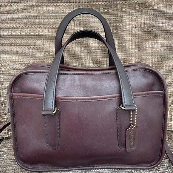 Coach Bags Vintage Coach Skinny Flight Bag 976 Burgundy Poshmark